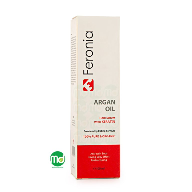 سرم مو روغن آرگان فرونیا برای تقویت و ترمیم موهای آسیب دیده - مرسی دارو