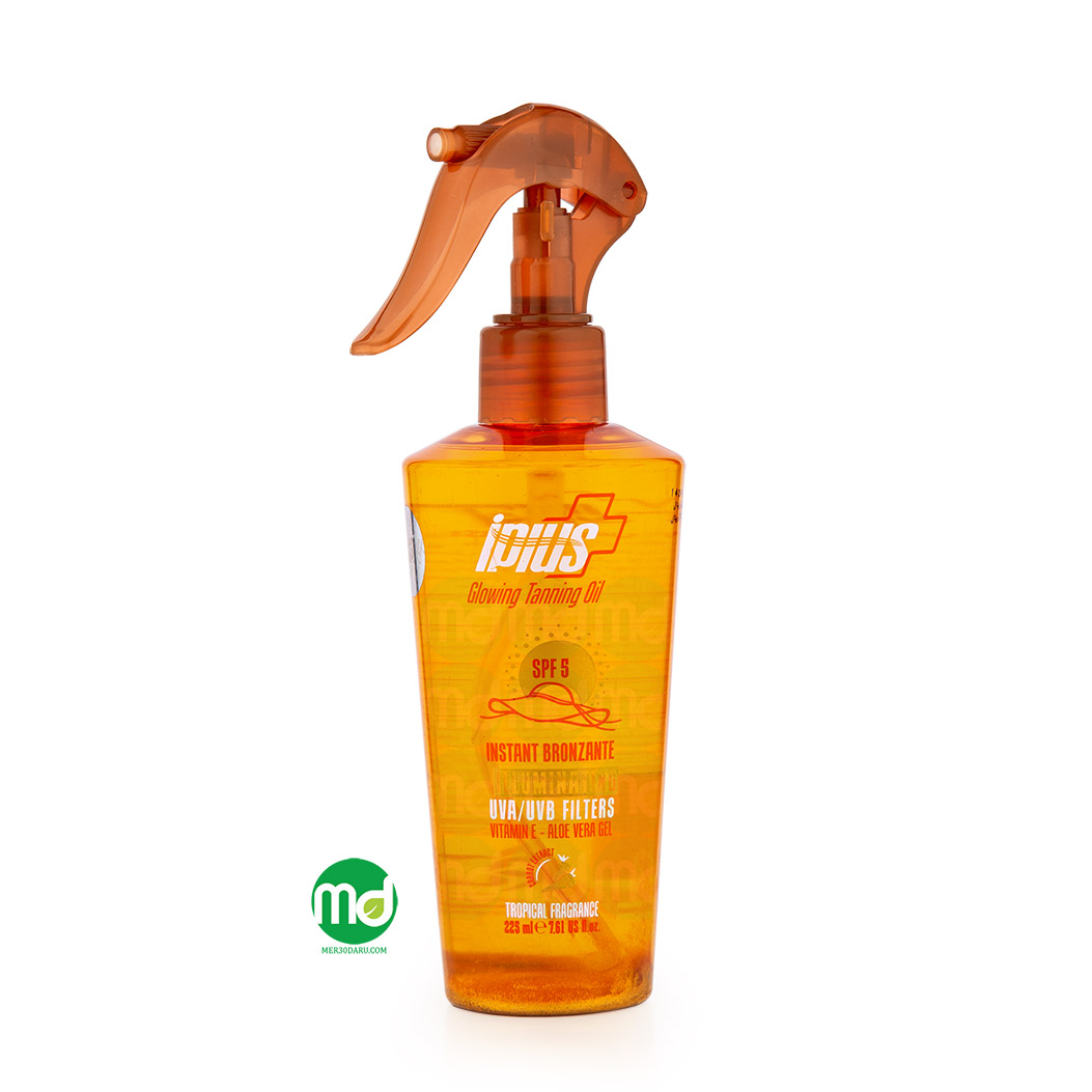 روغن برنزه کننده آی پلاس حاوی ویتامین E و ژل آلوئه ورا 225ml - مرسی دارو